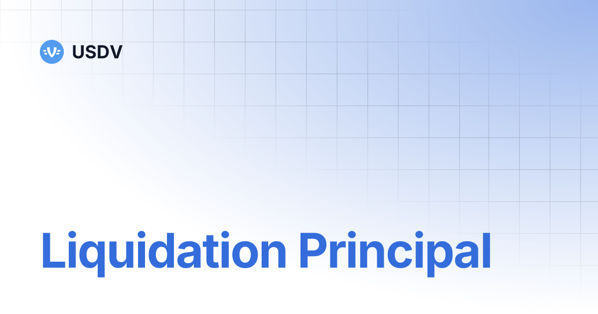 Liquidation Principal | USDV